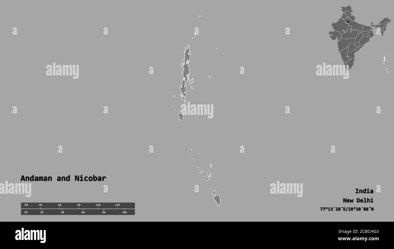 Andaman nicobar map Black and White Stock Photos & Images - Alamy