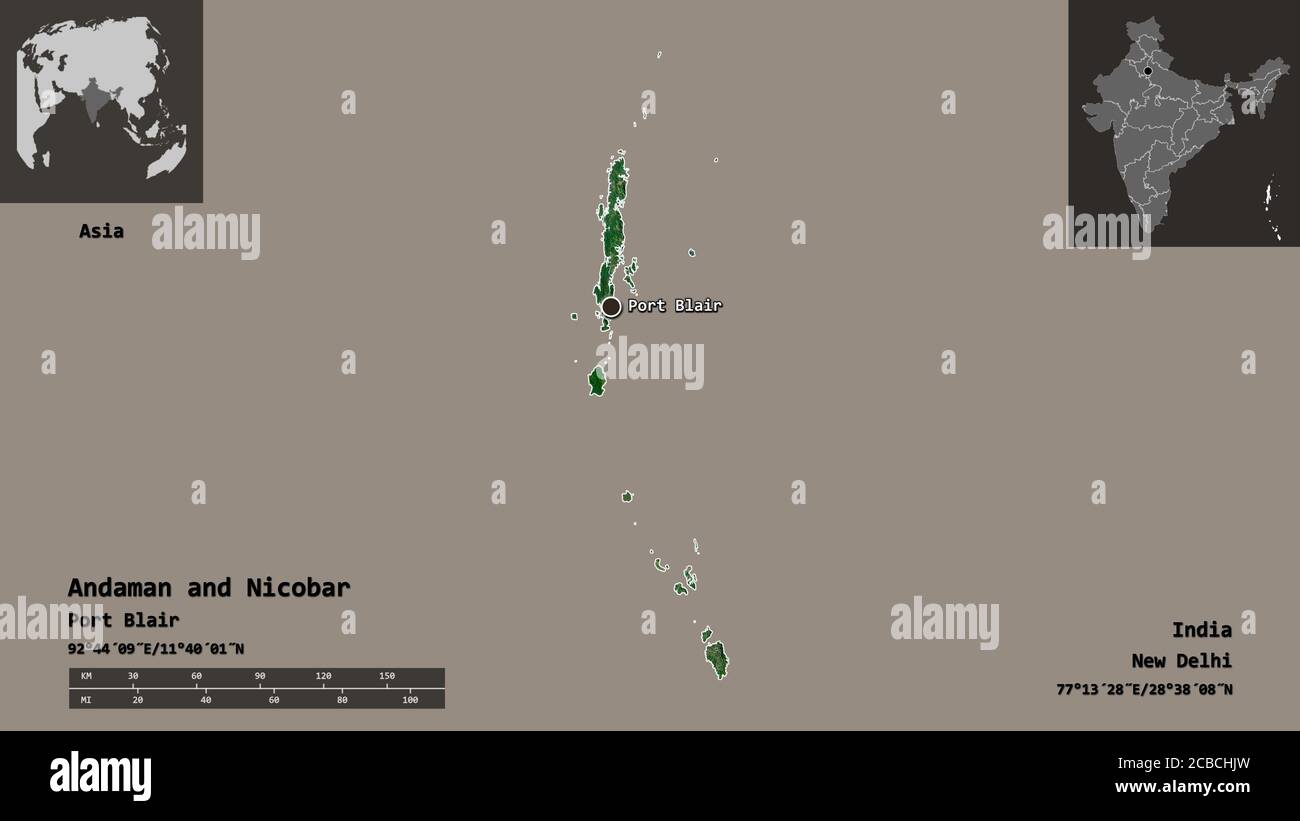 Andaman and nicobar islands map hi-res stock photography and images - Alamy