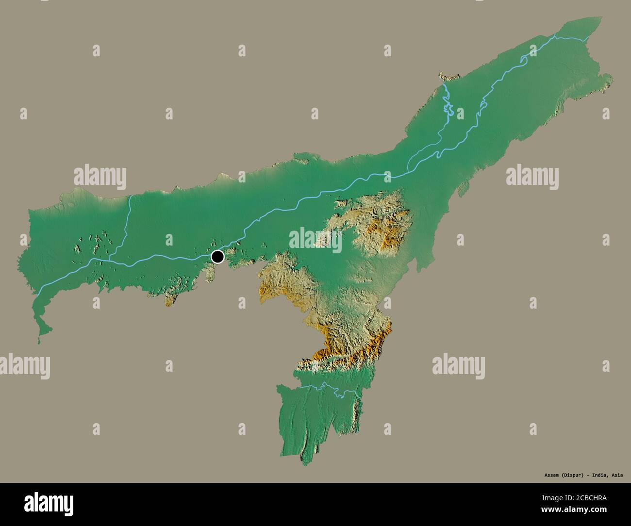 Assam India Asia Map High Resolution Stock Photography and Images - Alamy
