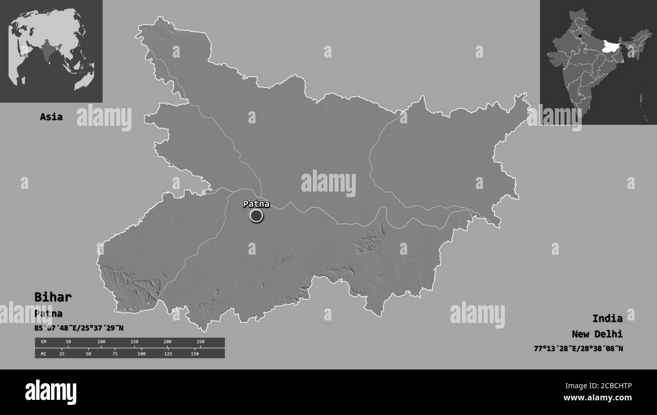 Bihar Map High Resolution Stock Photography and Images - Alamy