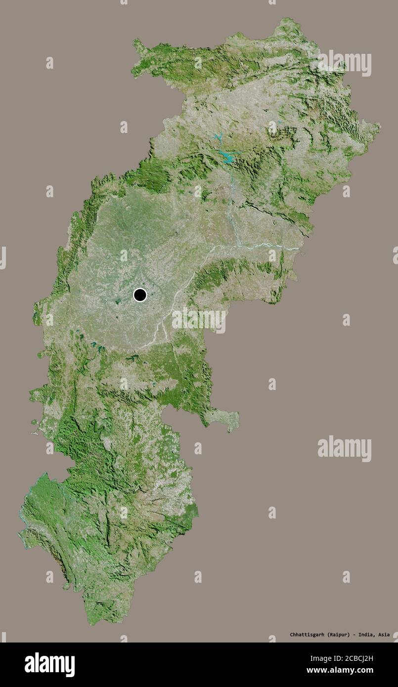 Map of chhattisgarh hi-res stock photography and images - Alamy