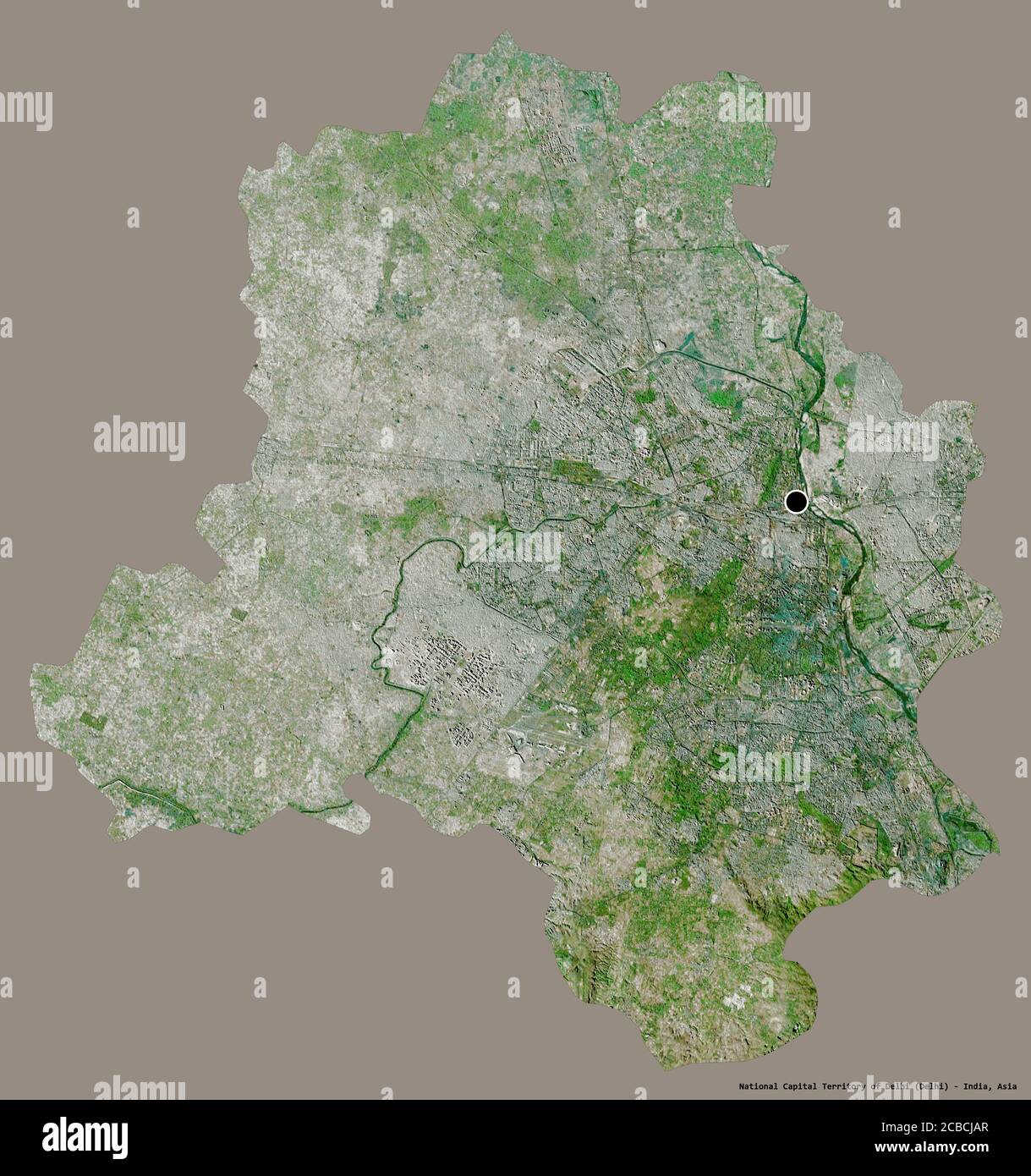 Shape of National Capital Territory of Delhi, union territory of India ...