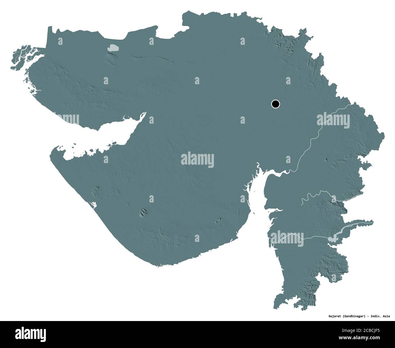 Gujarat map hi-res stock photography and images - Alamy