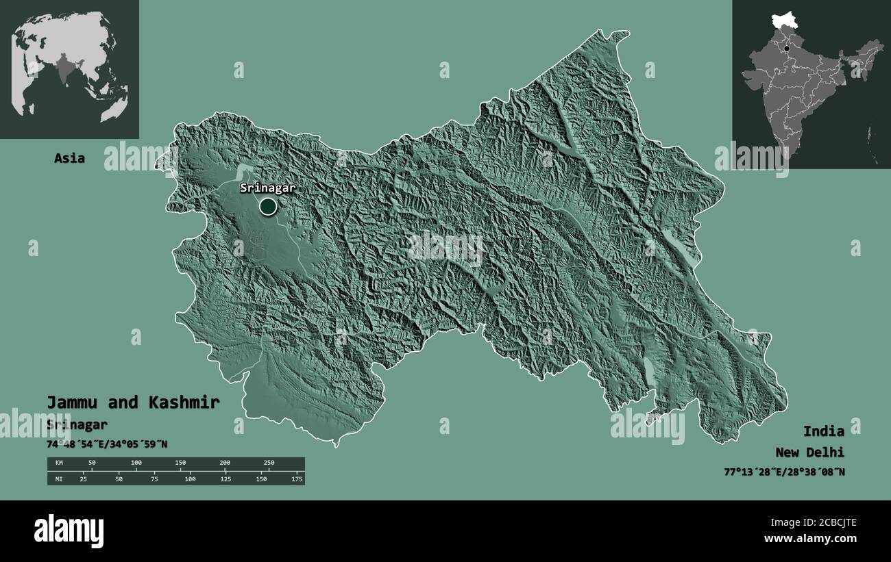 Jammu Kashmir Map High Resolution Stock Photography and Images - Alamy
