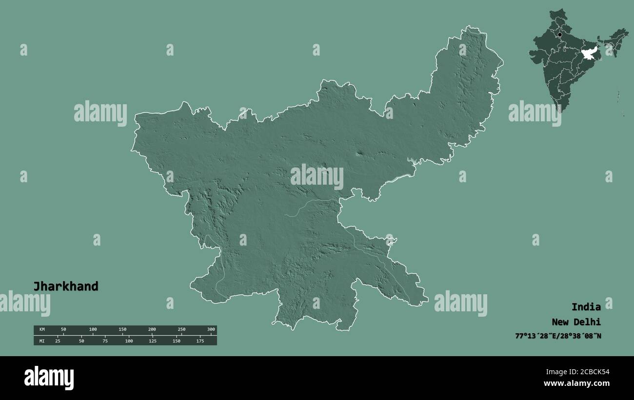 Jharkhand Map High Resolution Stock Photography and Images - Alamy