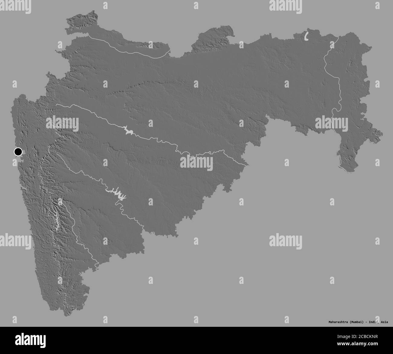 Maharashtra map Black and White Stock Photos & Images - Alamy