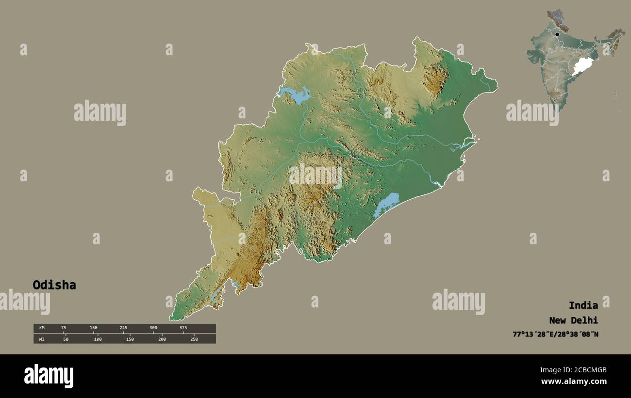 Odisha map High Resolution Stock Photography and Images - Alamy