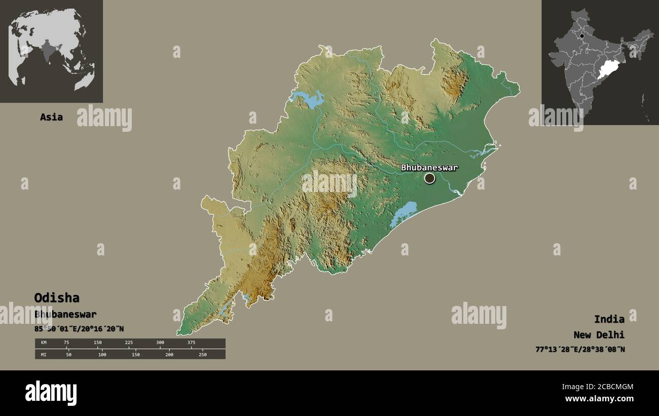 Odisha map High Resolution Stock Photography and Images - Alamy