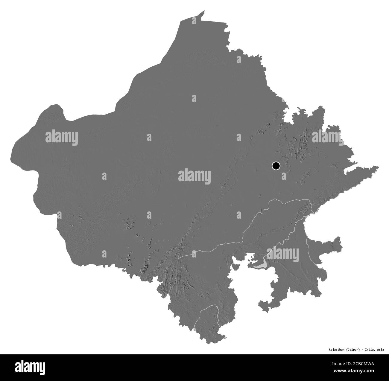 Map of rajasthan Black and White Stock Photos & Images - Alamy