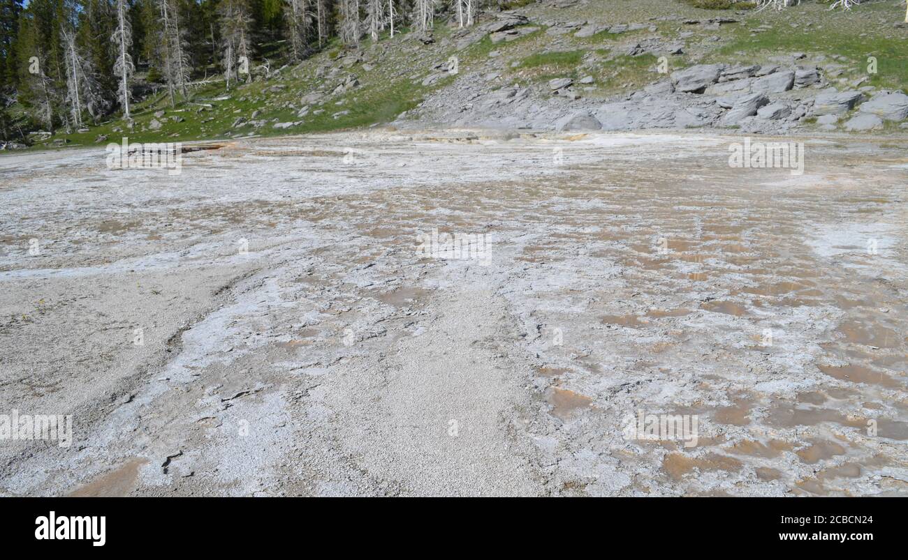 Late Spring in Yellowstone National Park: Grand Geyser, Turban Geyser ...