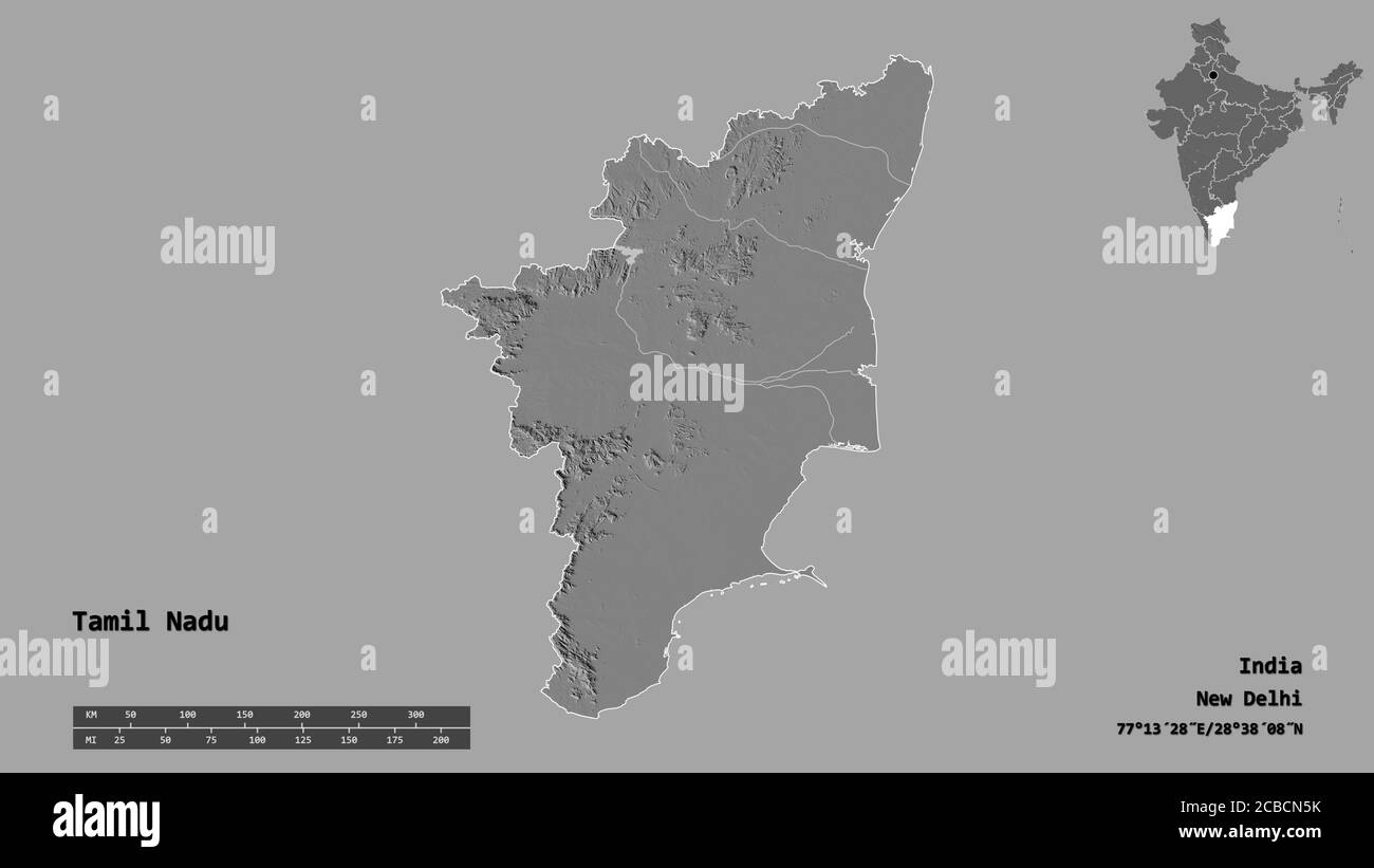 Tamil Nadu Map High Resolution Stock Photography and Images - Alamy