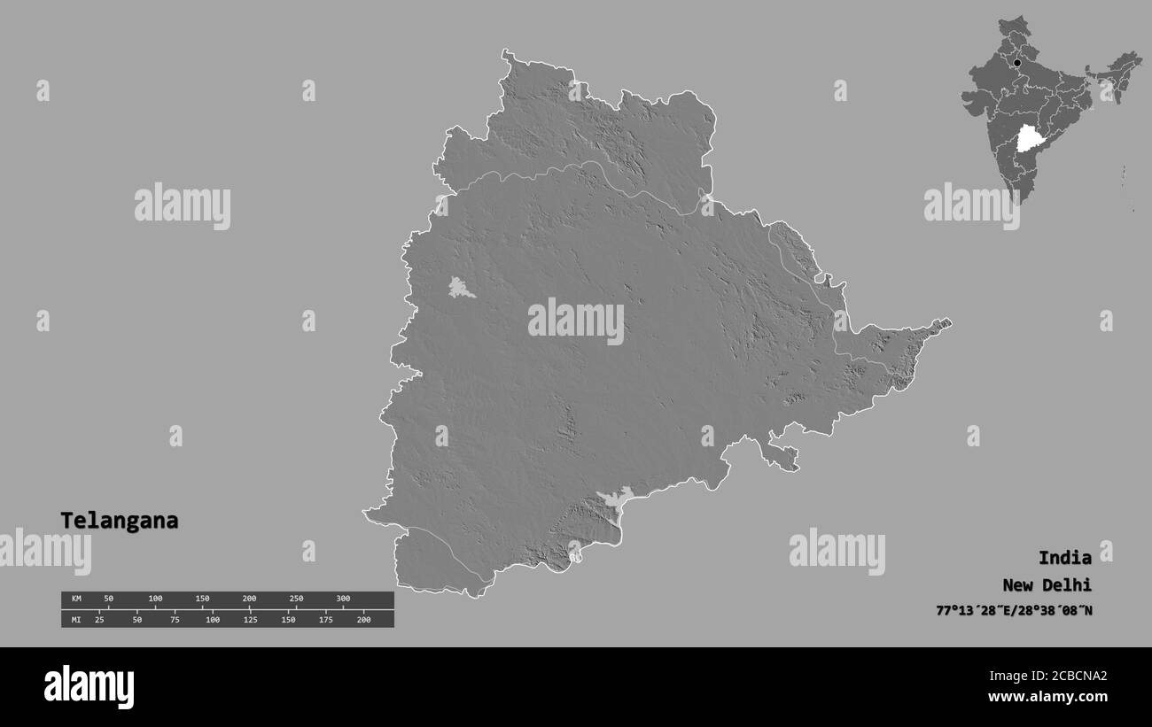 Telangana Map High Resolution Stock Photography and Images - Alamy