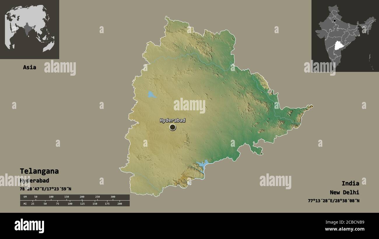 Telangana Map High Resolution Stock Photography and Images - Alamy