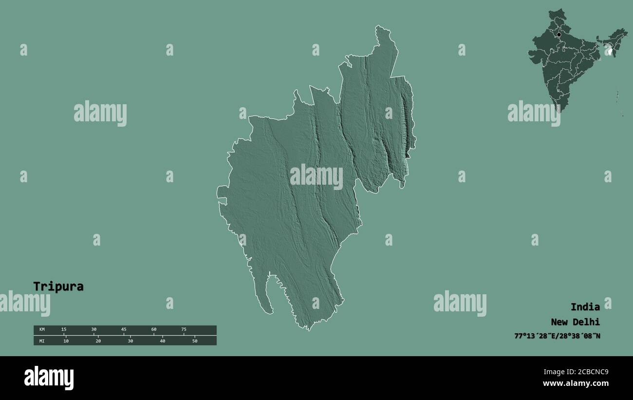 Map Of Tripura High Resolution Stock Photography and Images - Alamy