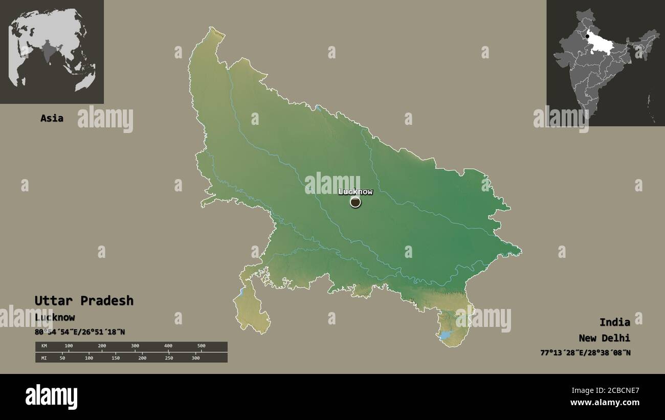 Uttar Pradesh Map High Resolution Stock Photography and Images - Alamy