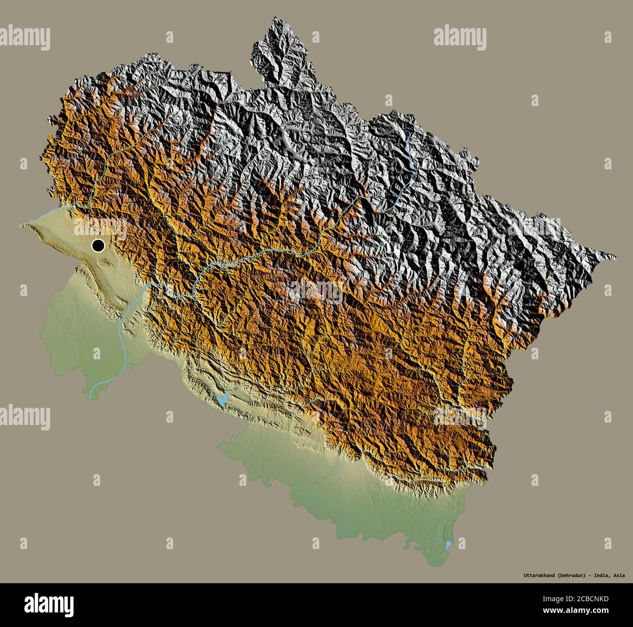 Map Of Uttarakhand High Resolution Stock Photography and Images - Alamy