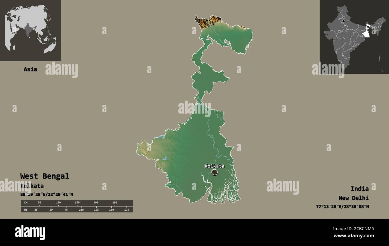 West Bengal Map High Resolution Stock Photography and Images - Alamy