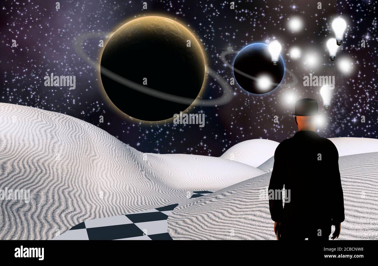 Ideas planets space stars hi-res stock photography and images - Alamy