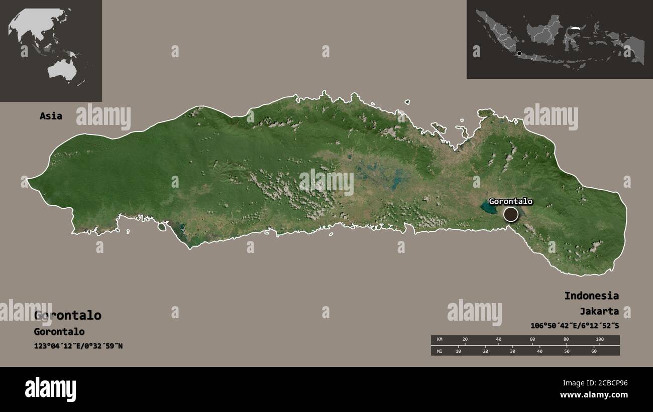 Map of gorontalo hi-res stock photography and images - Alamy