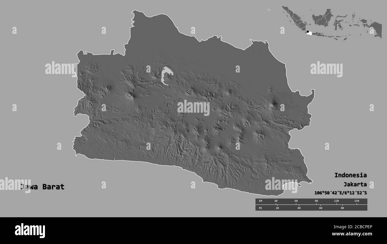 Jawa barat map Black and White Stock Photos & Images - Alamy