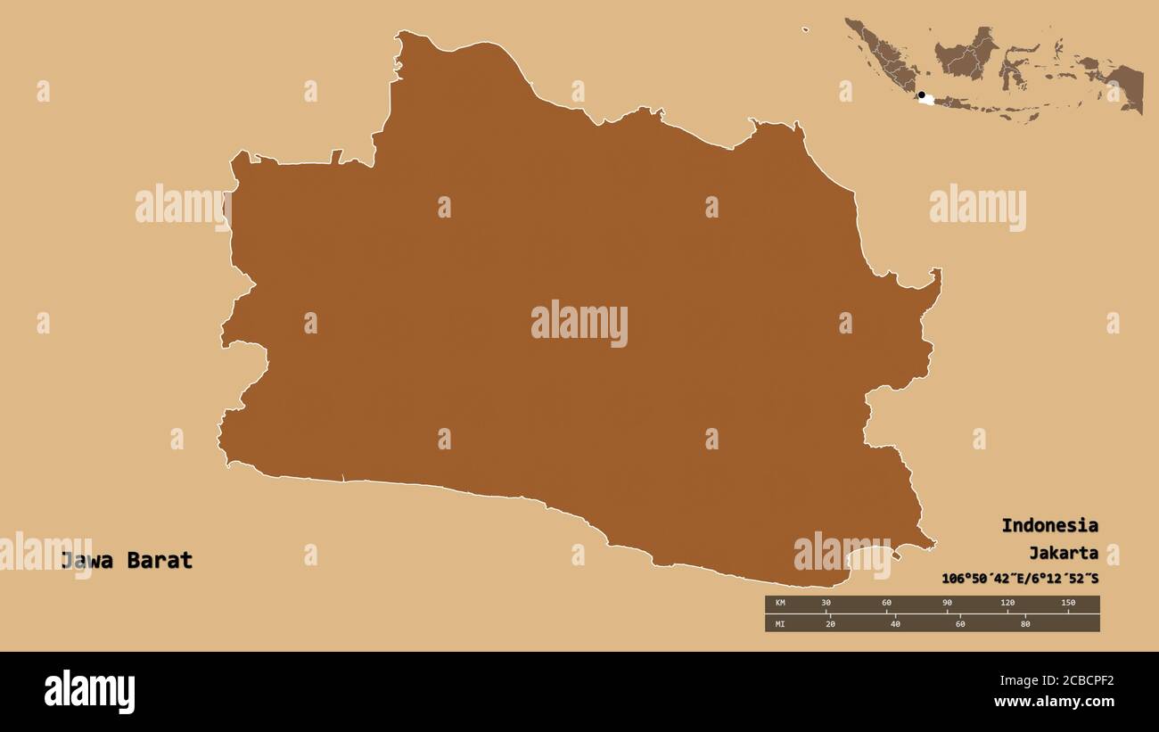 Jawa barat map hi-res stock photography and images - Alamy