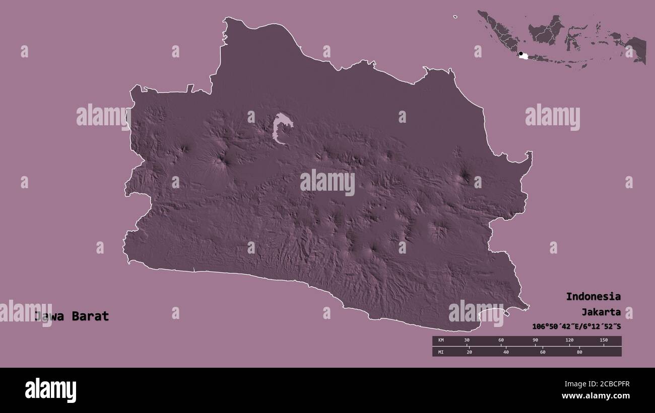 Jawa barat map hi-res stock photography and images - Alamy