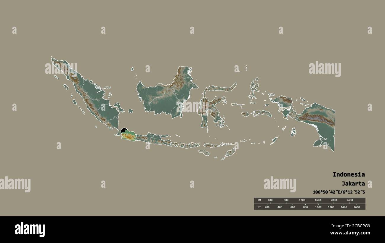 Jawa barat map hi-res stock photography and images - Alamy