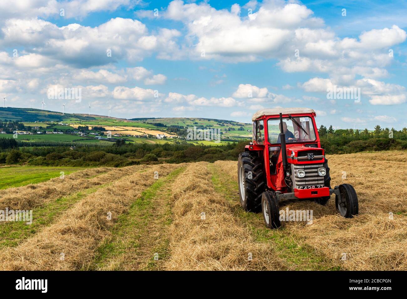 Drinagh, West Cork, Ireland. 12th Aug, 2020. Drinagh farmer George ...
