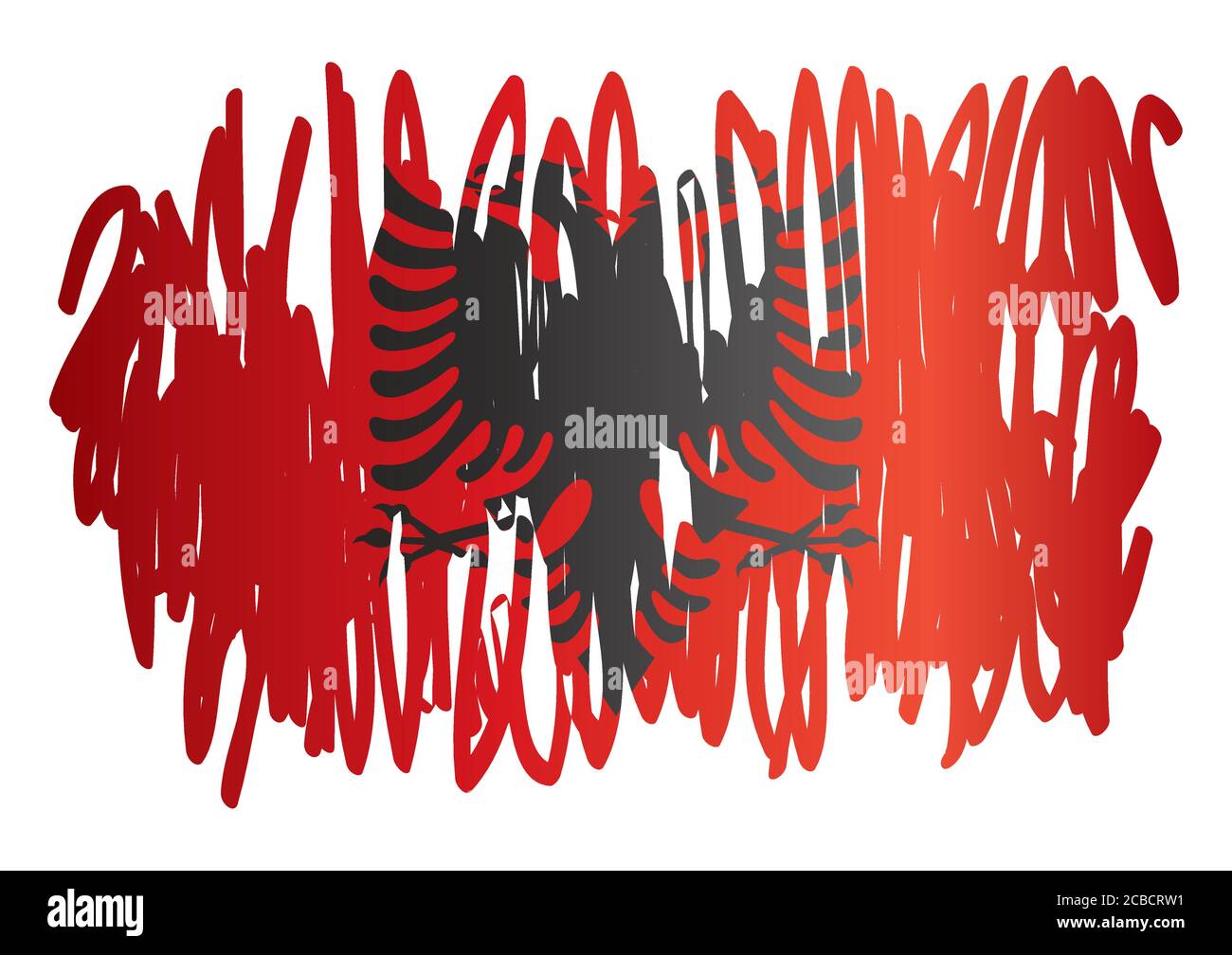 Flag of Albania, Republic of Albania. Template for award design, an ...