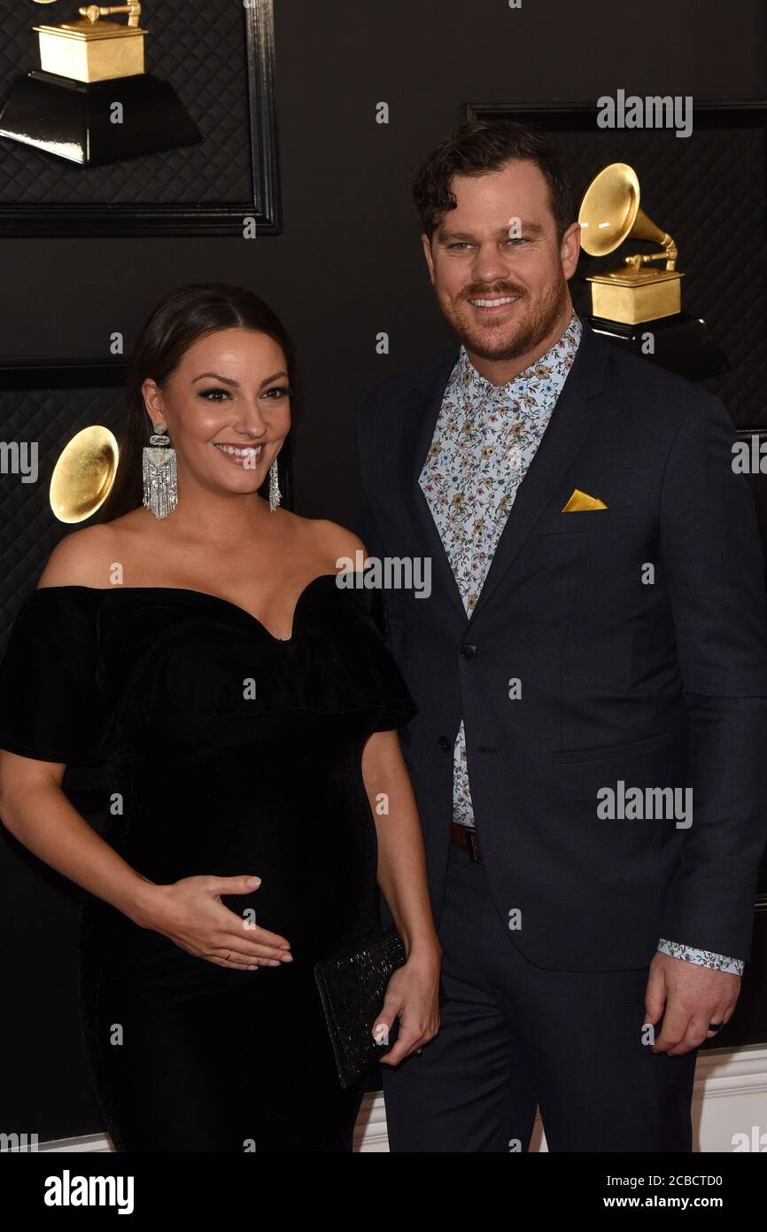 LOS ANGELES - JAN 26: Erin Hulse, Ethan Hulse at the 62nd Grammy Awards ...