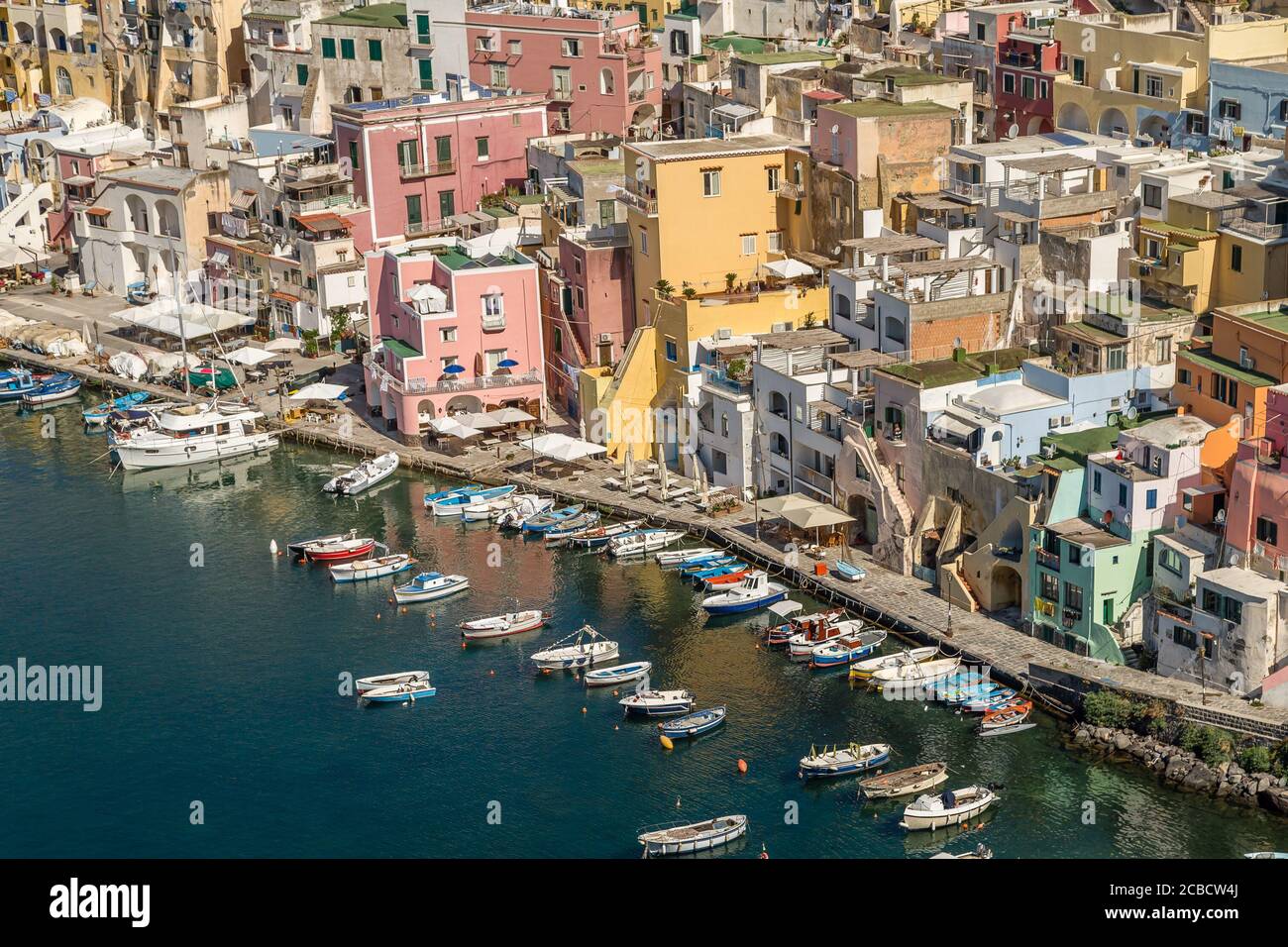 Stunning view of colorful houses on Procida island Stock Photo - Alamy