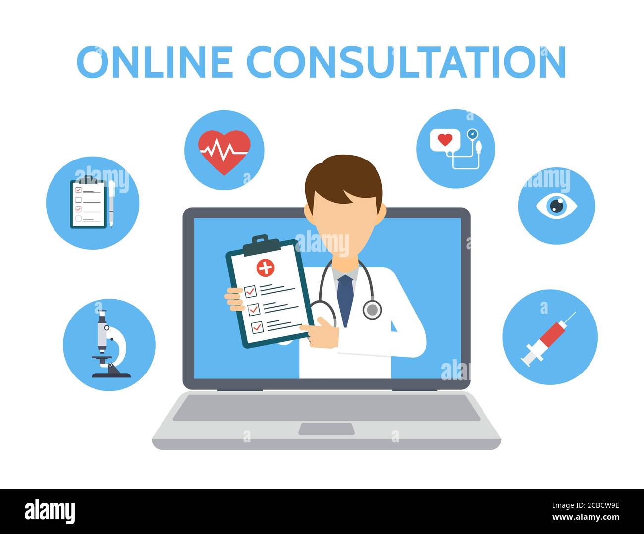Online medical consultation and support. Doctor online. Internet health ...