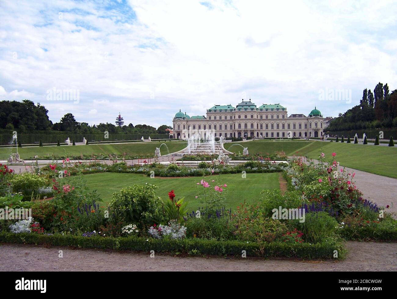 Vienna Belvedere Palace Gardens Stock Photo - Alamy