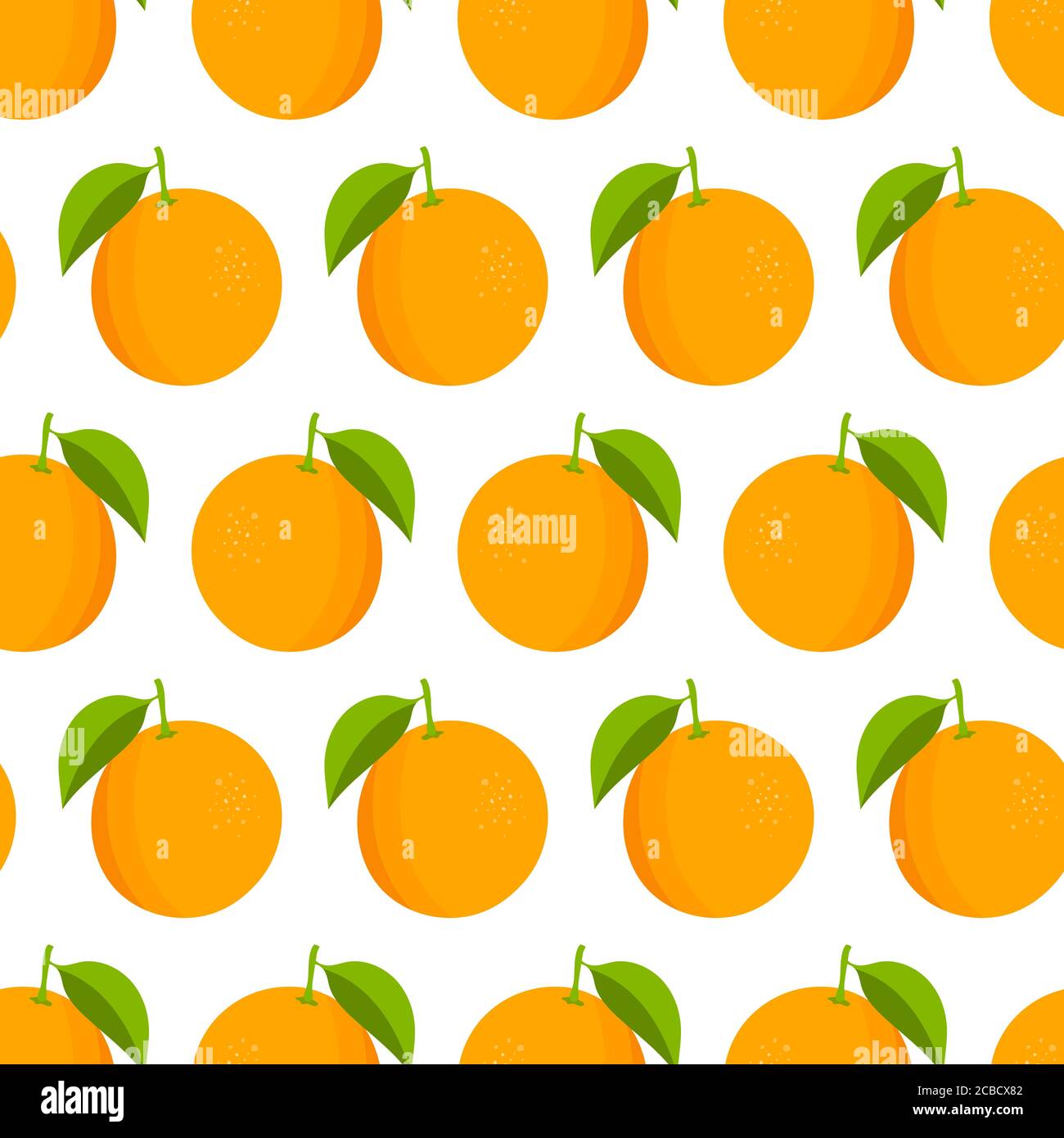 Oranges pattern. Fresh oranges on white background. Vector illustration ...