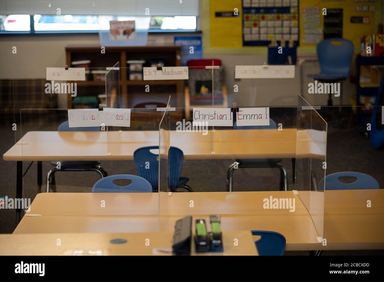 Plexiglass classroom hi-res stock photography and images - Alamy
