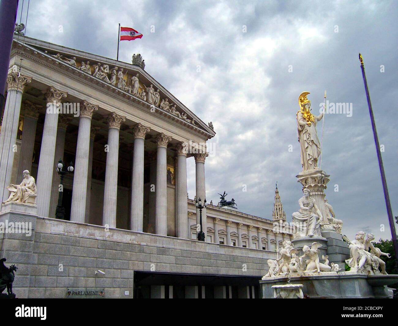 Vienna Parliament Building Stock Photo - Alamy