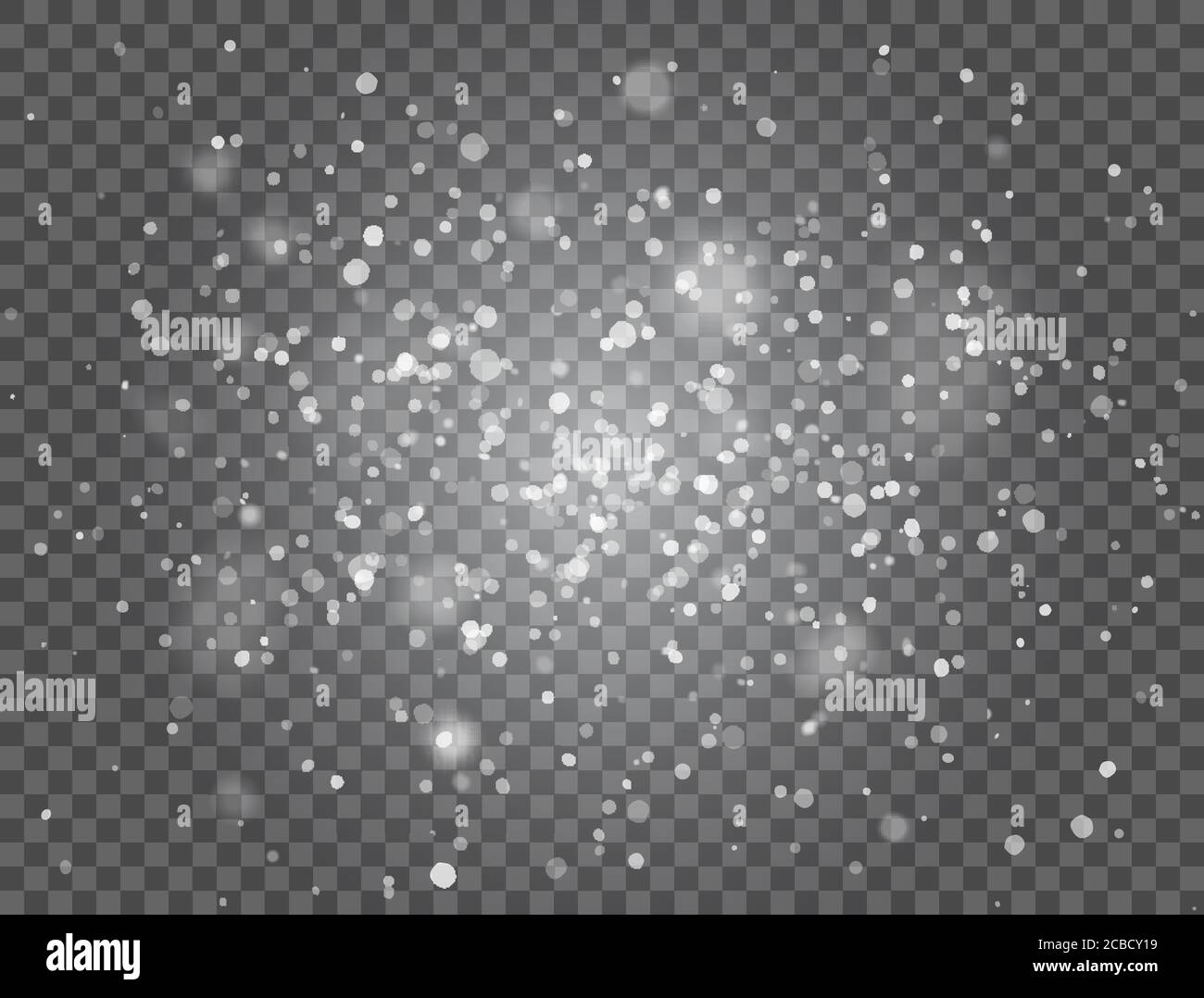 Realistic falling snow. Snow background. Frost storm, snowfall effect ...