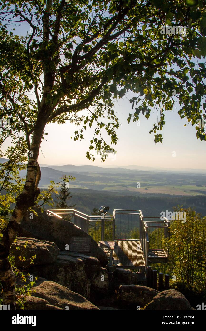 Mandlstein (Mandelstein) 874m, a mountain in the Waldviertel ...