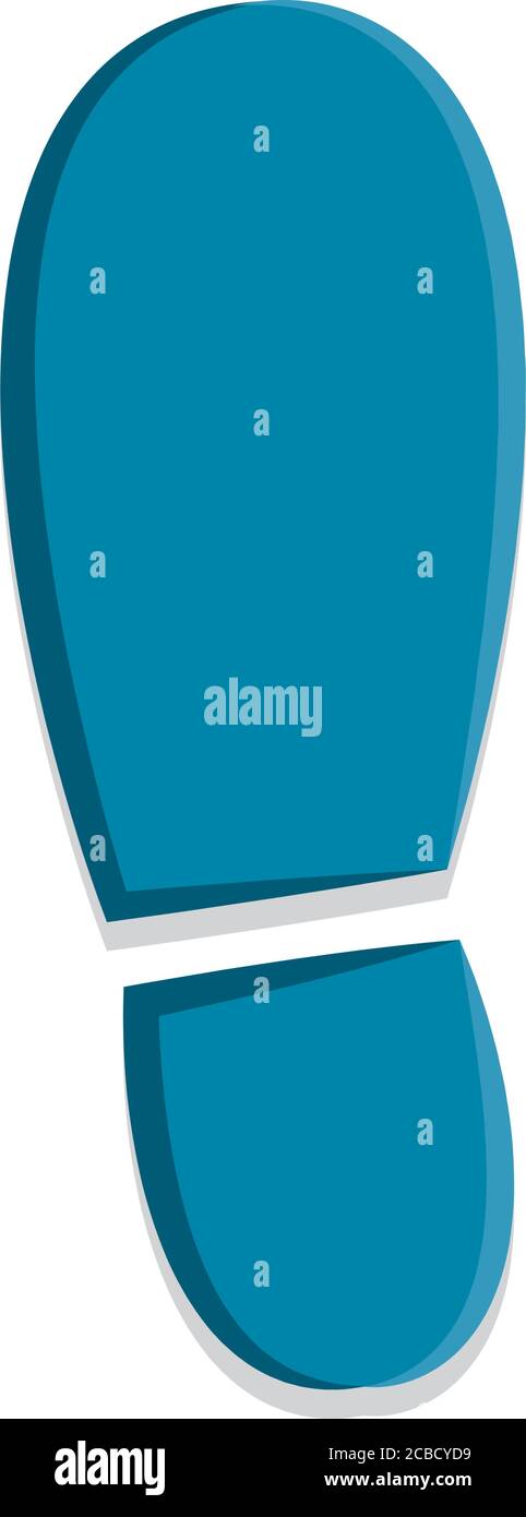 Blue footprint icon Stock Vector Image & Art - Alamy