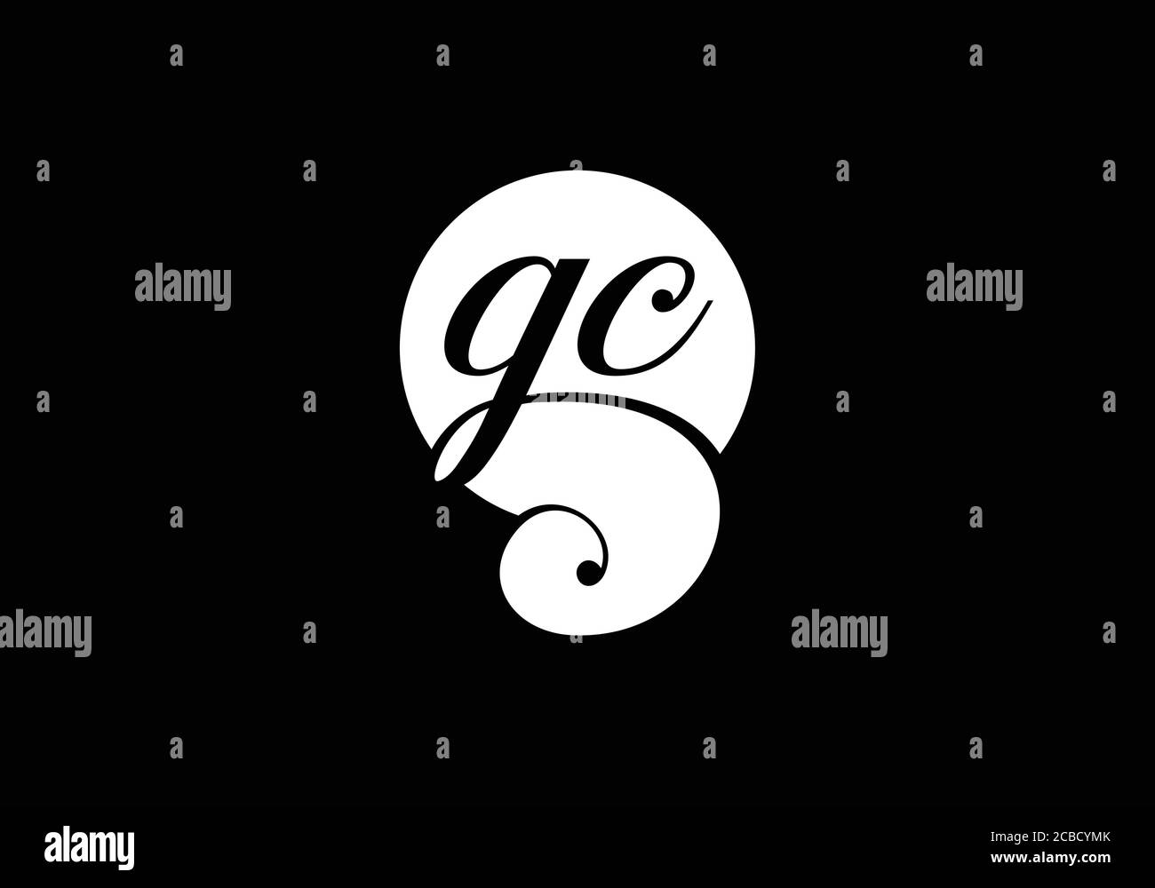 G C Initial Letter Logo design, Graphic Alphabet Symbol for Corporate ...