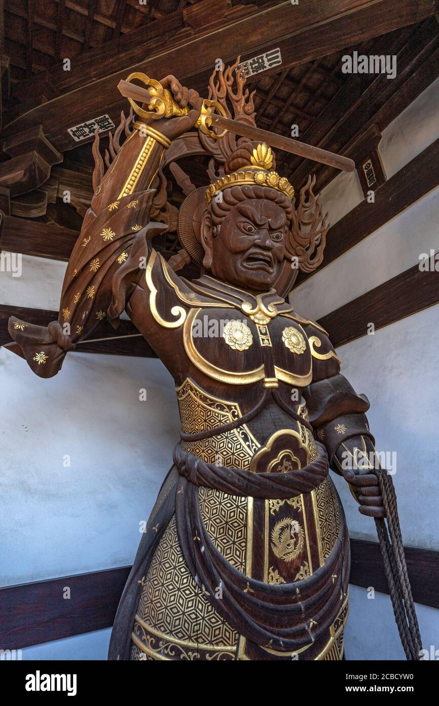 Nankobo is temple No. 55 with a magnificent gate facing the main road ...