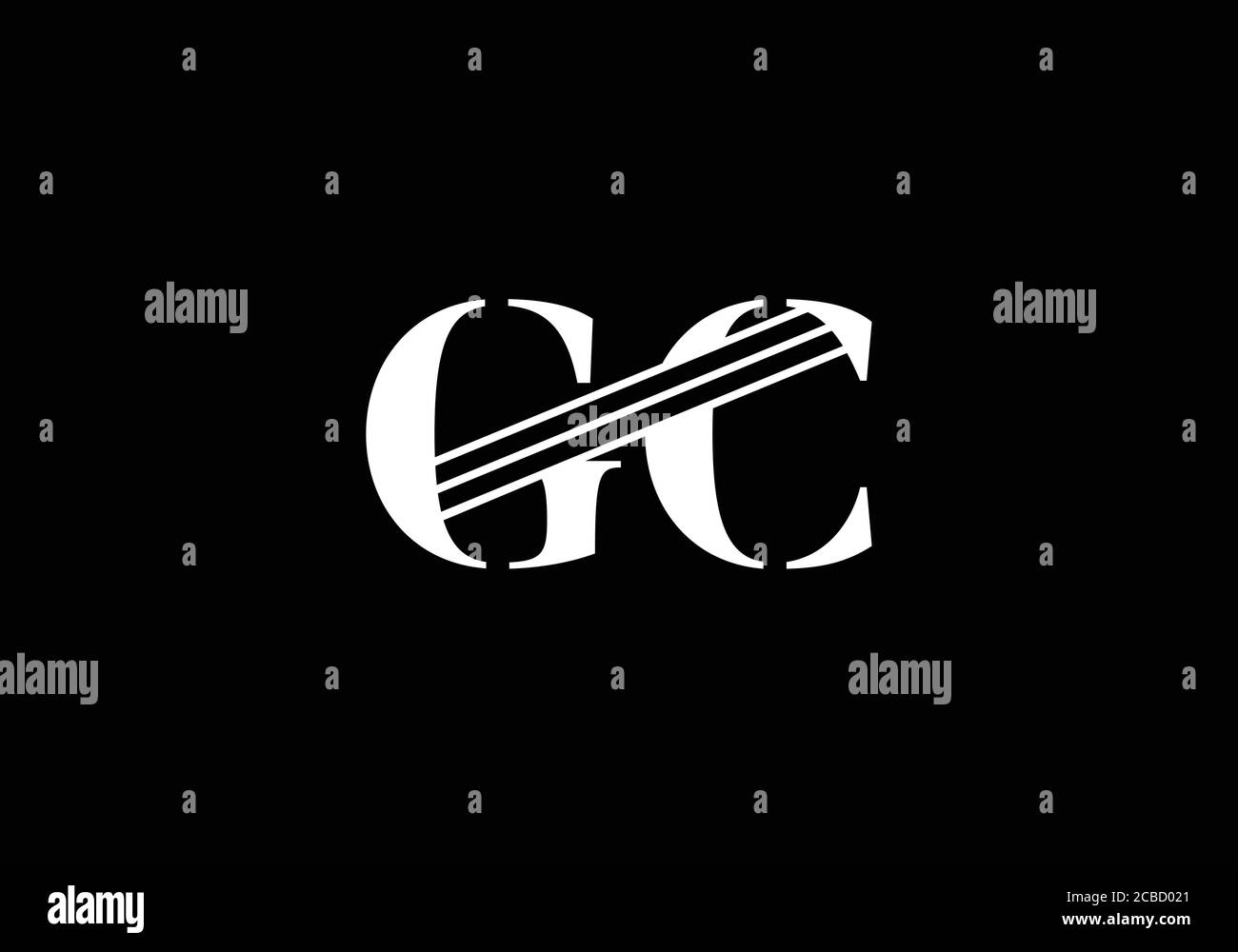 G C Initial Letter Logo design, Graphic Alphabet Symbol for Corporate ...