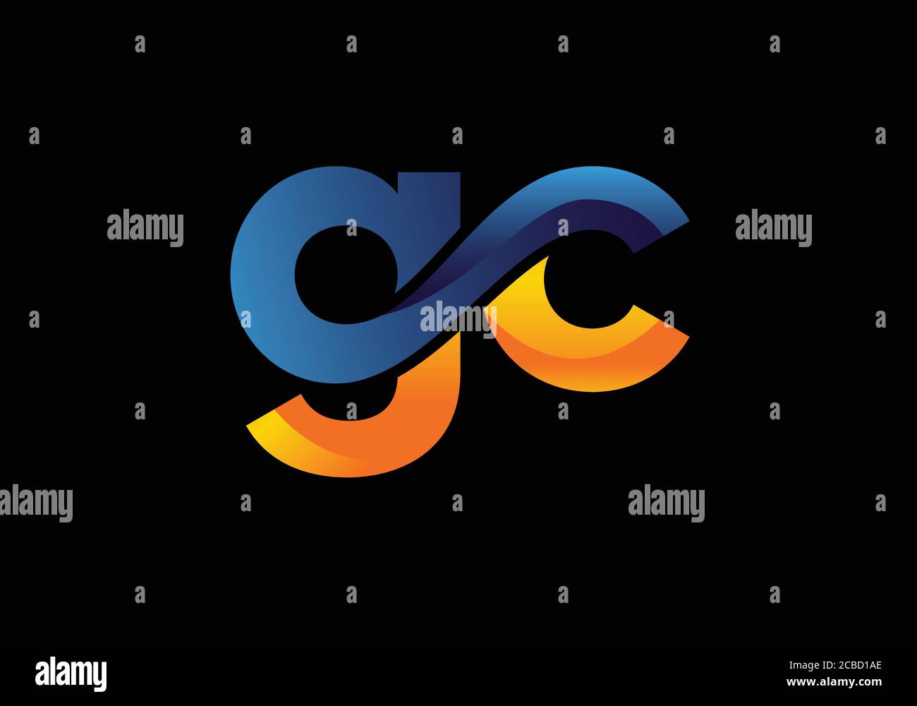 G C Initial Letter Logo design, Graphic Alphabet Symbol for Corporate ...