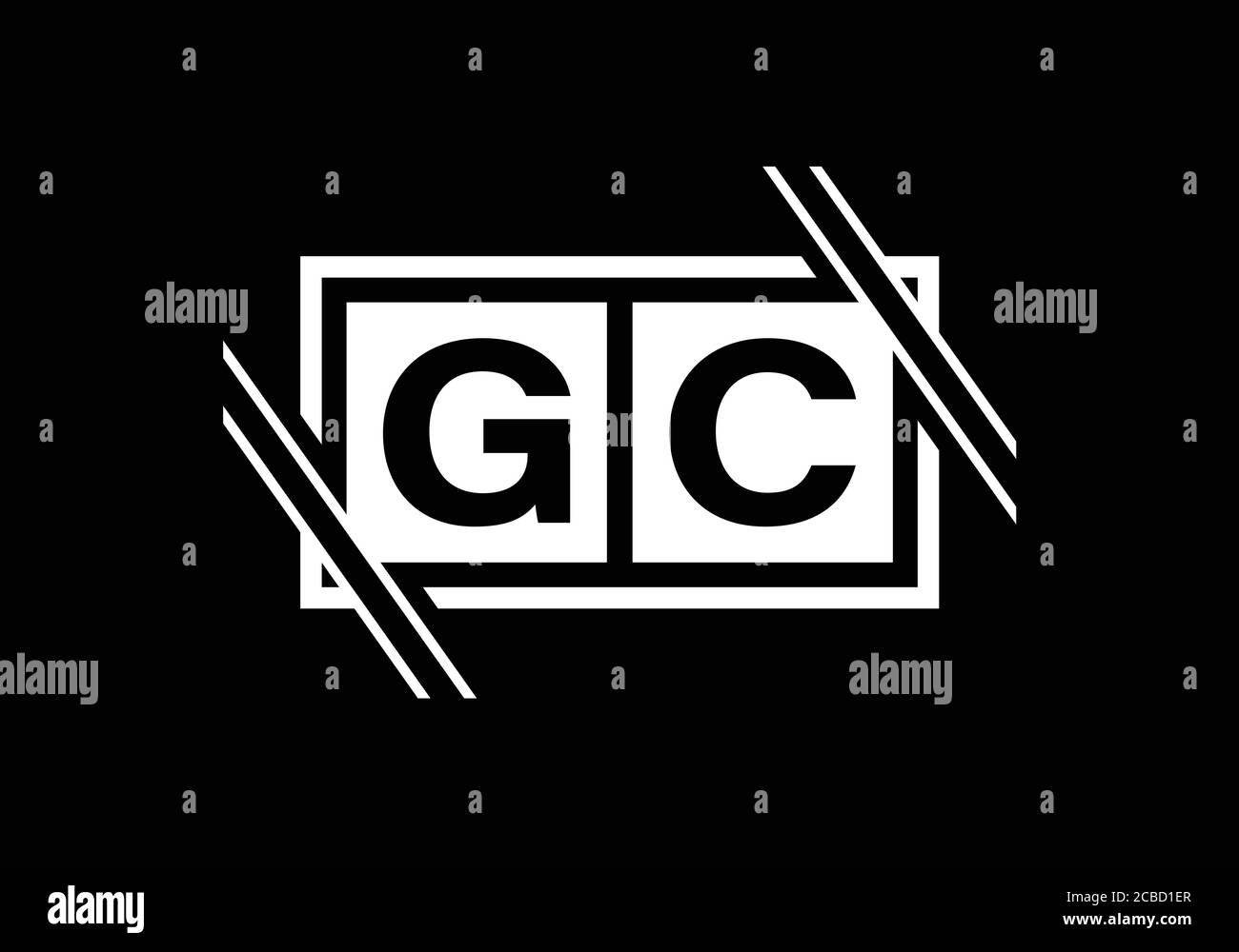 G C Initial Letter Logo design, Graphic Alphabet Symbol for Corporate ...
