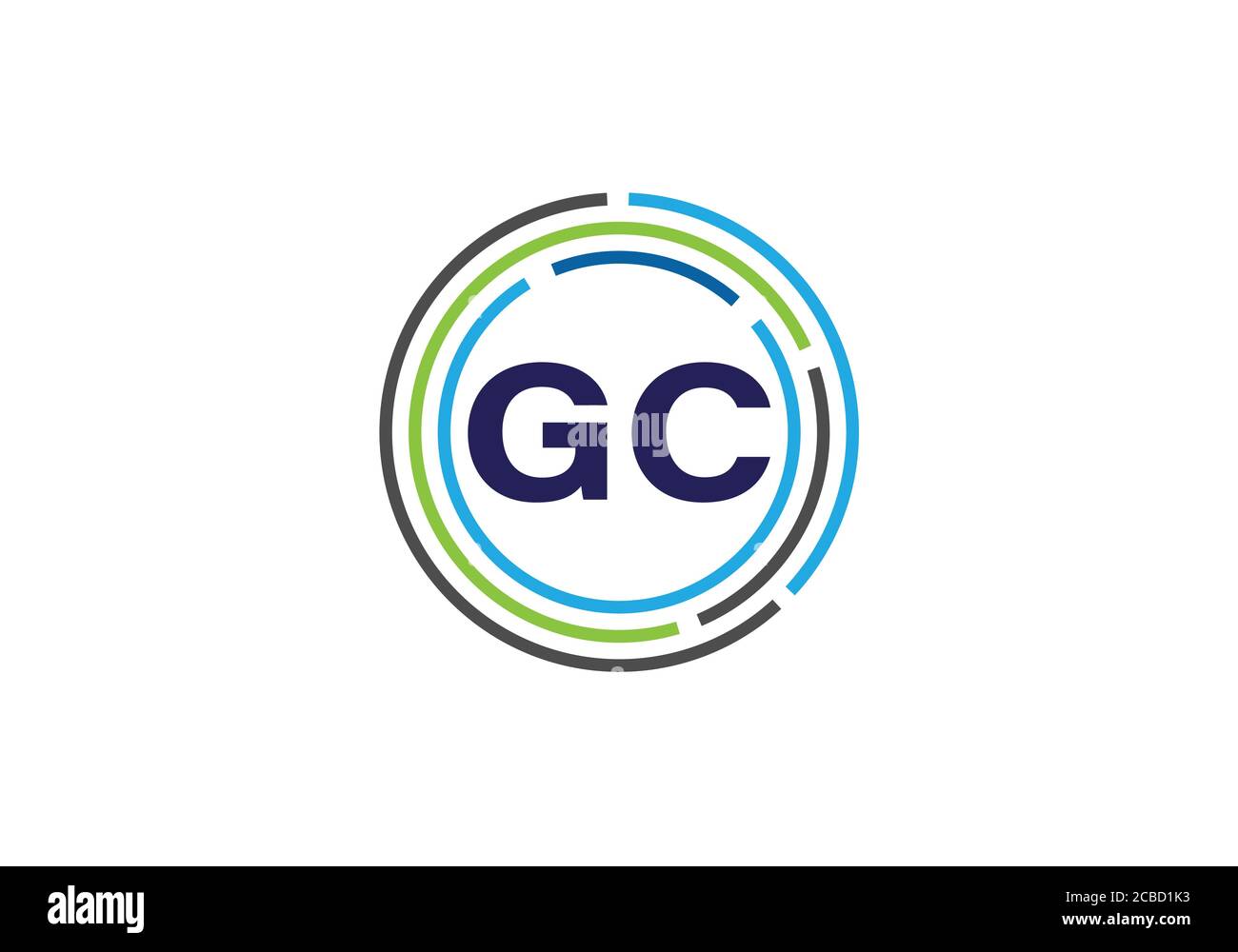 G C Initial Letter Logo design, Graphic Alphabet Symbol for Corporate ...
