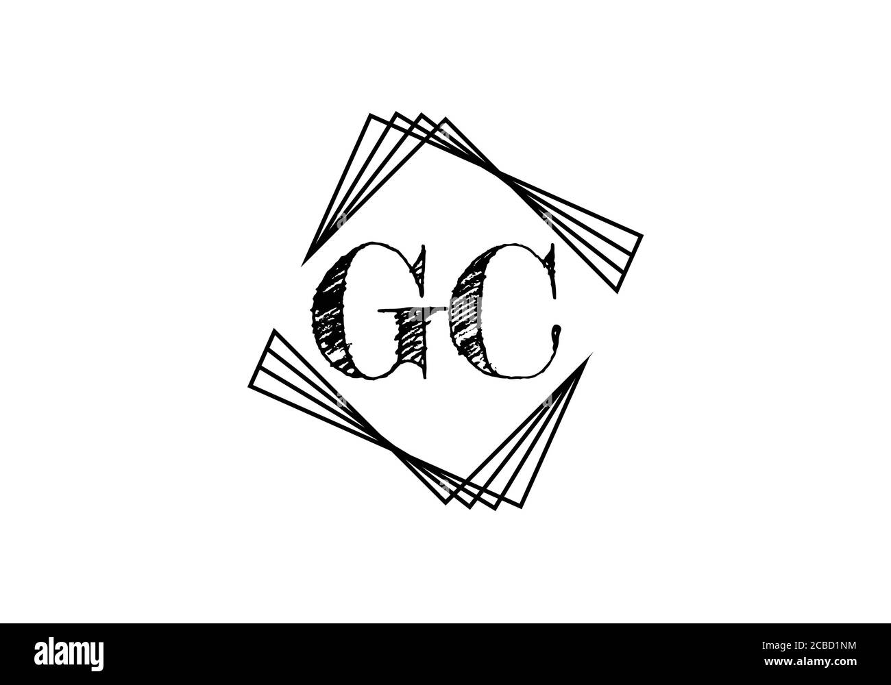 G C Initial Letter Logo design, Graphic Alphabet Symbol for Corporate ...