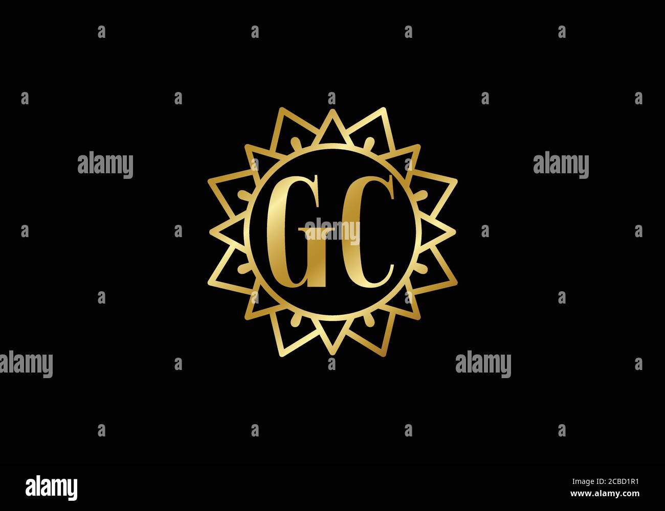 G C Initial Letter Logo design, Graphic Alphabet Symbol for Corporate ...