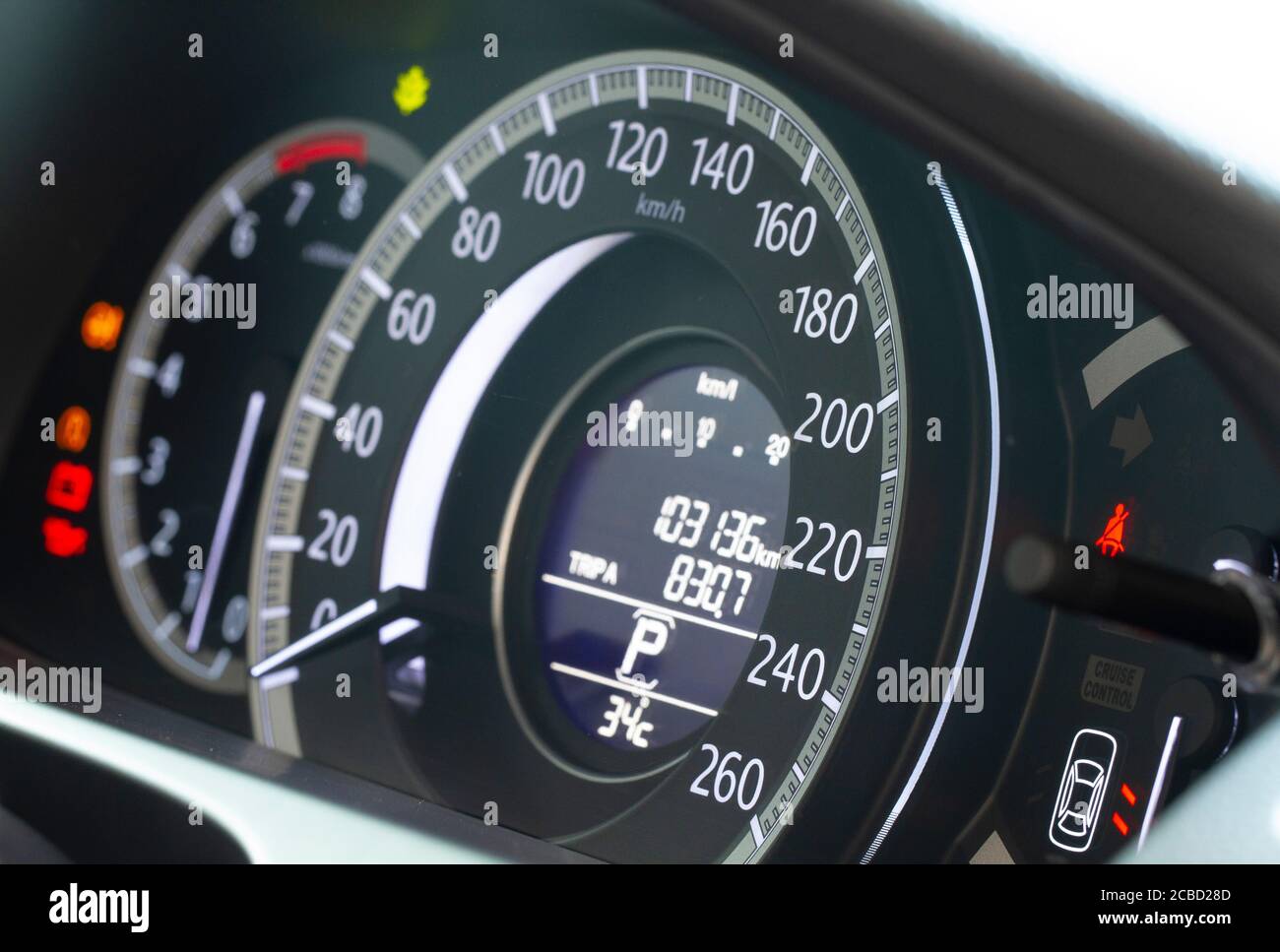 Close up image of modern car dashboard Stock Photo - Alamy