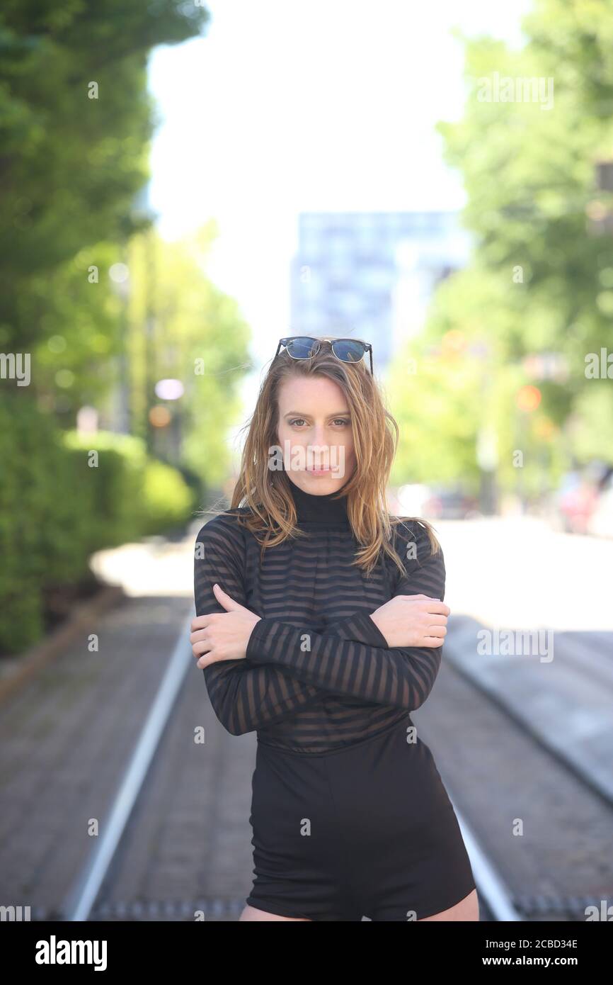 Portrait on train hi-res stock photography and images - Alamy
