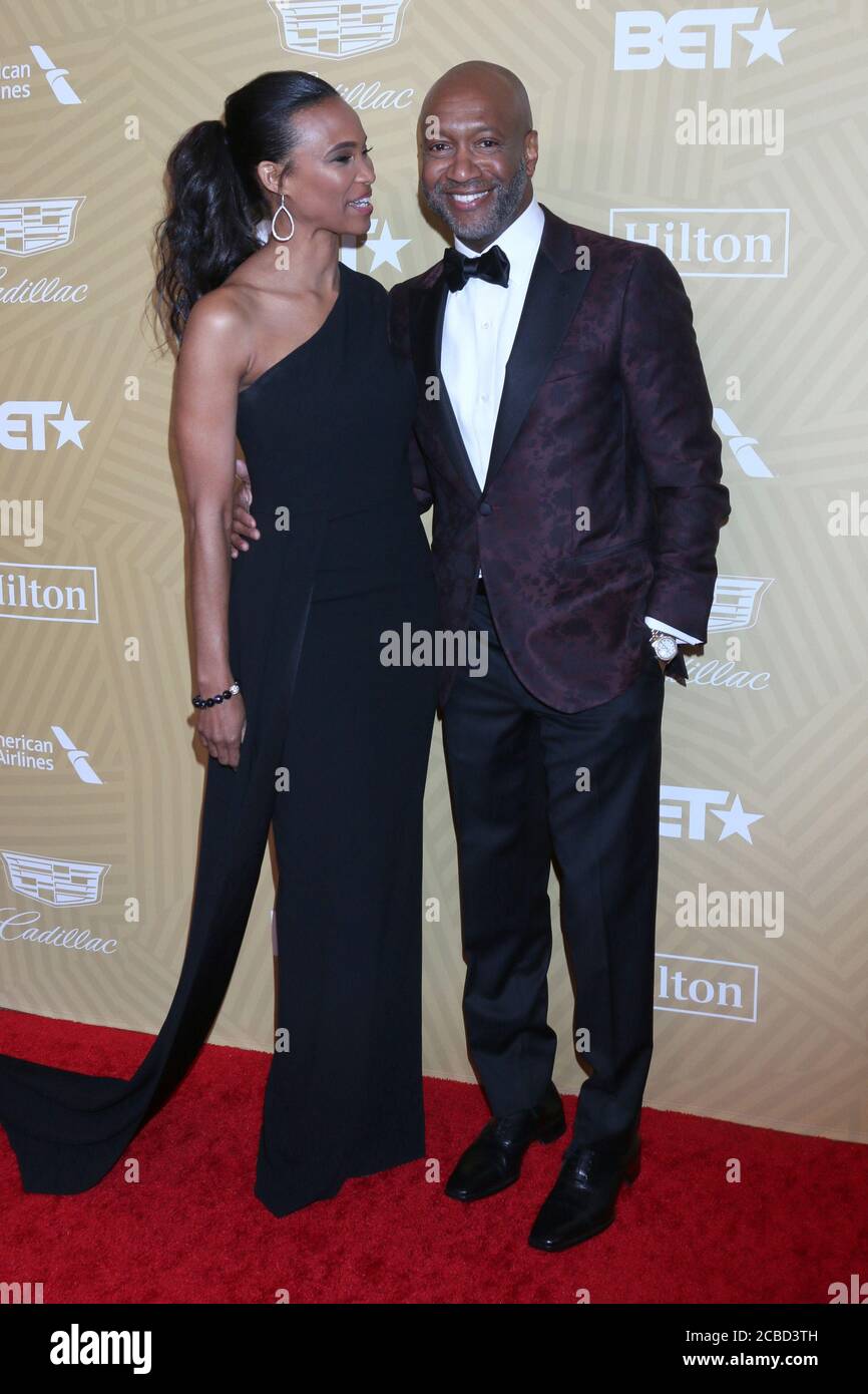 LOS ANGELES - FEB 23: Nicole Friday, Jeff Friday at the American Black ...